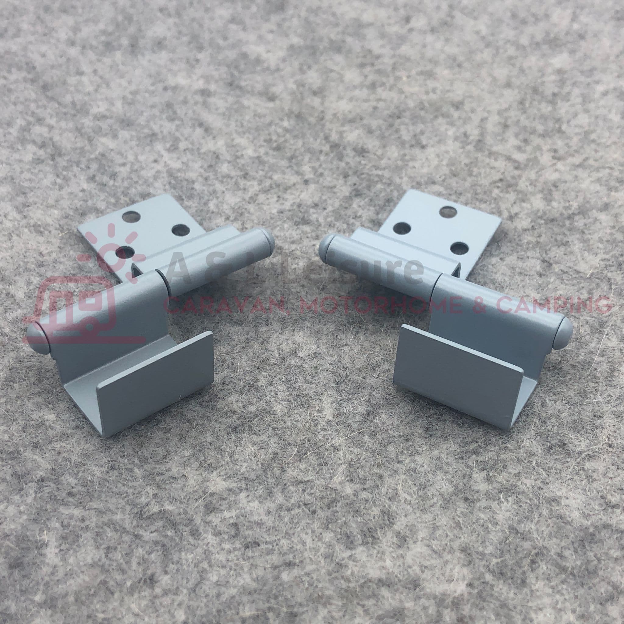 Cranked Hinges For 15mm Furniture Board - Mid Grey