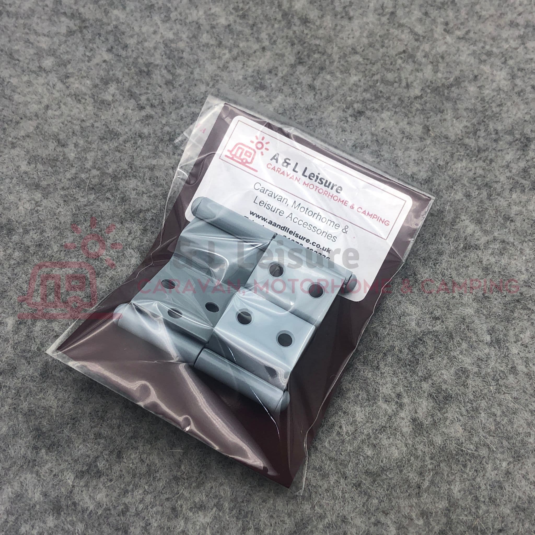 Cranked Hinges For 15mm Furniture Board - Mid Grey