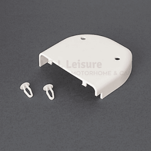 Fiamma F45 Plus L 400 - 550cm Left-Hand End Cap Cover - White