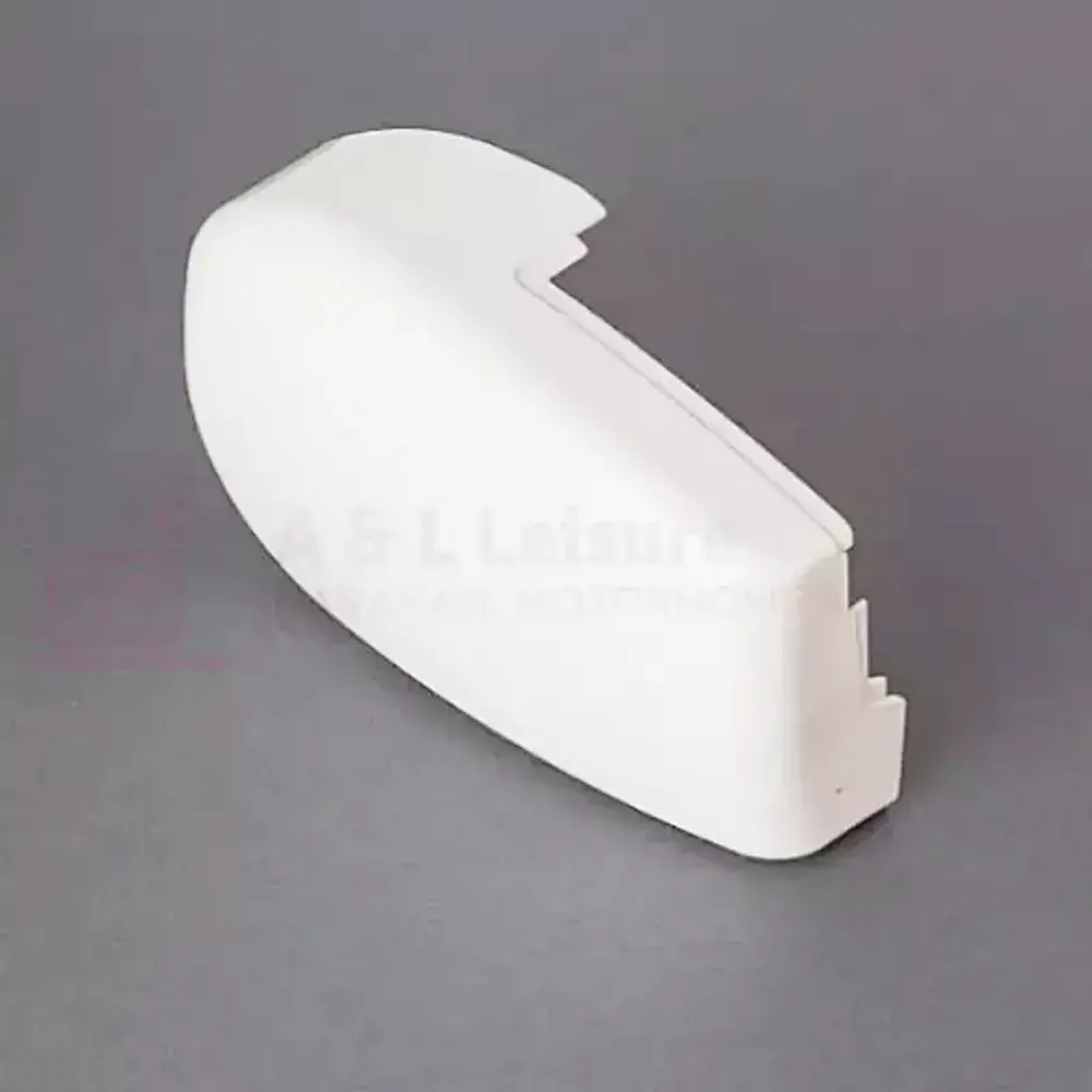 Fiamma F45 Ti L 450 - 550cm Left-Hand End Cap - Polar White