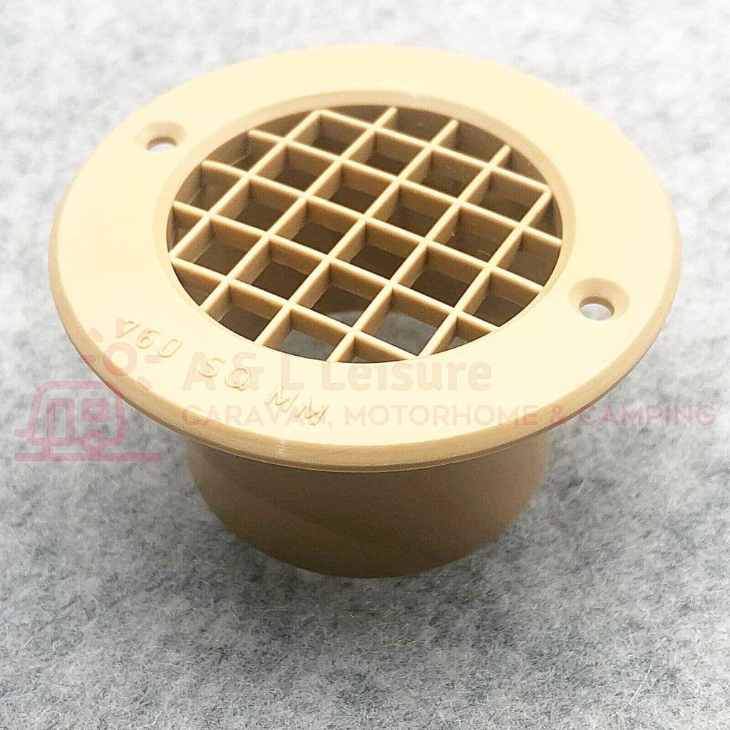 Gas Drop Vent Beige 75 x 35mm