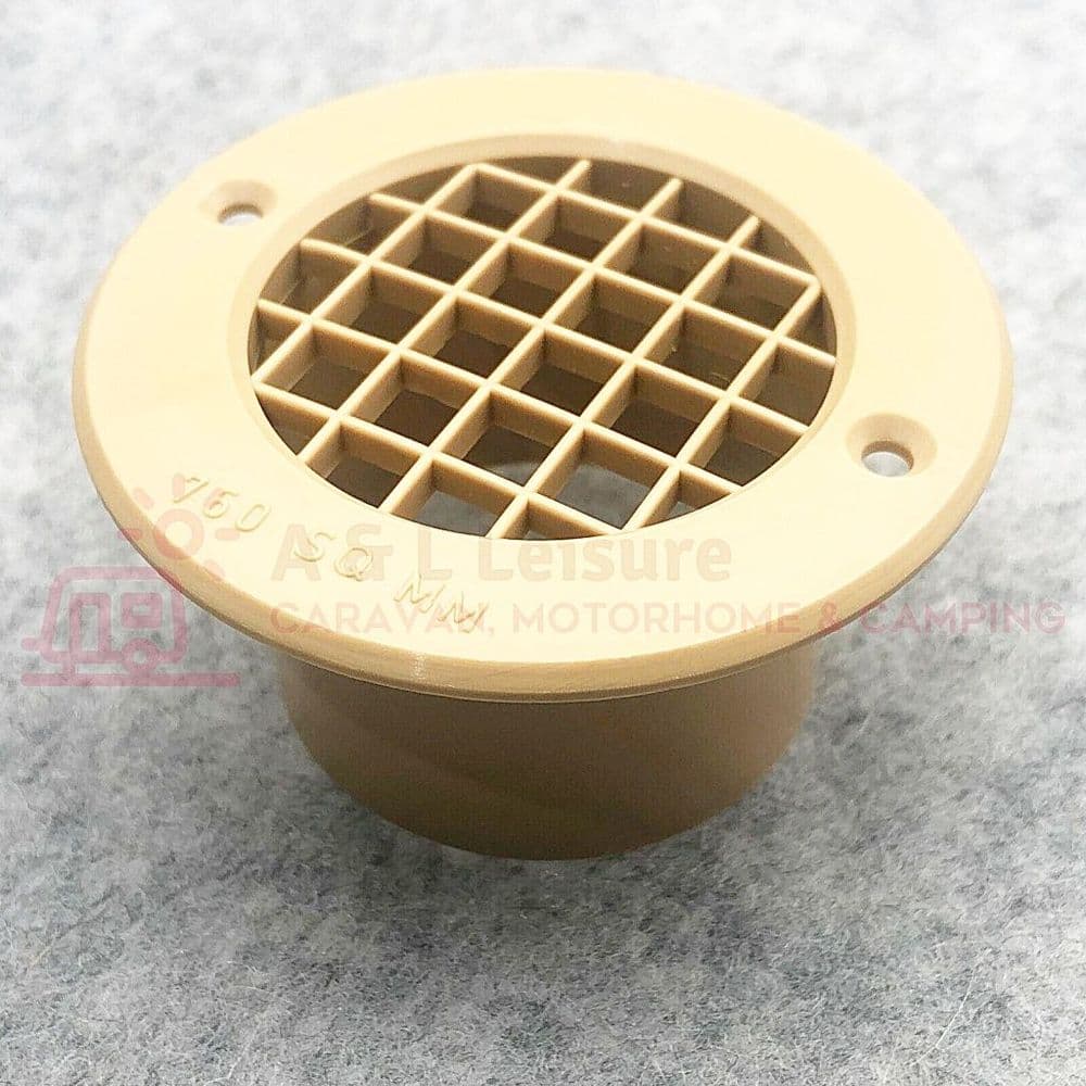 Gas Drop Vent Beige 75 x 35mm