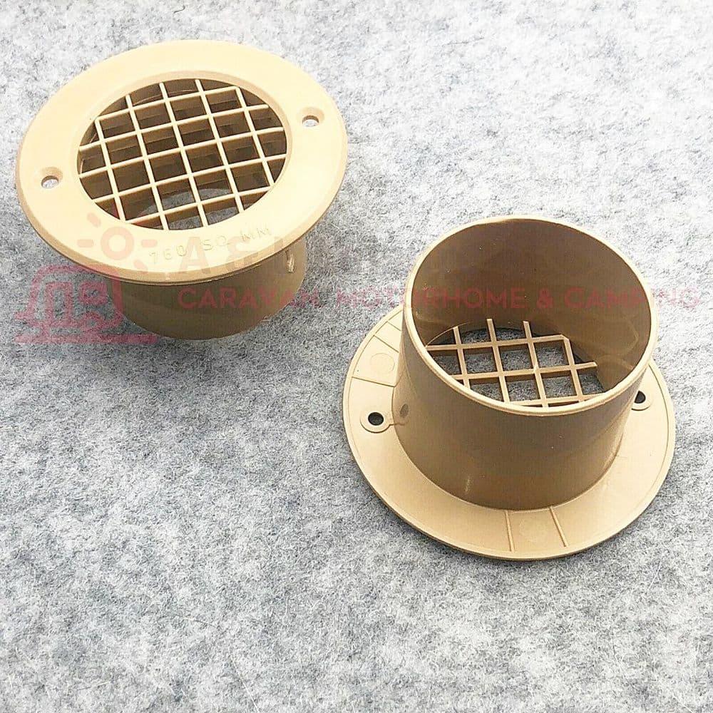 Gas Drop Vent Beige 75 x 35mm - x2