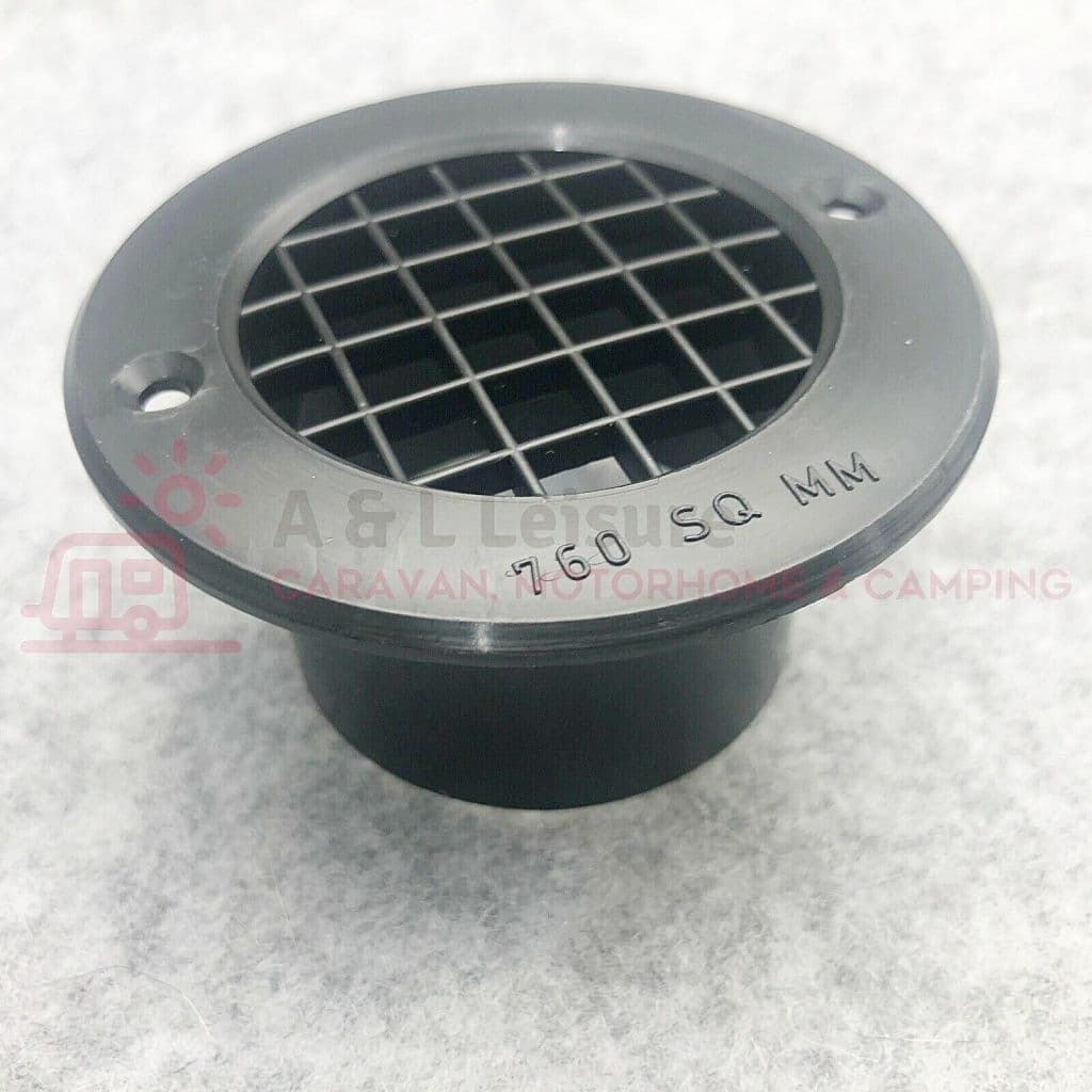 Gas Drop Vent Black 75 x 35mm