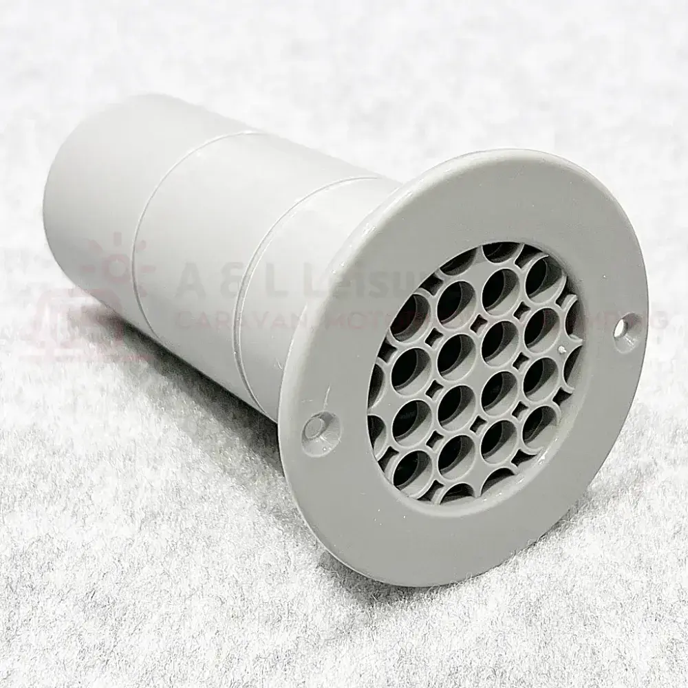 Gas Drop Vent - Floor Gas Drop Out Vent Grey - 75 x 120mm