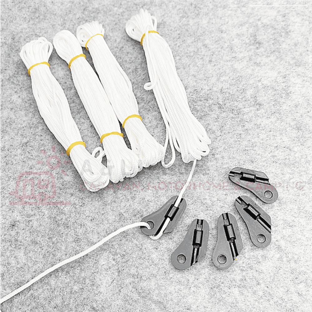 Guy Line & Plastic Runners Kit - White