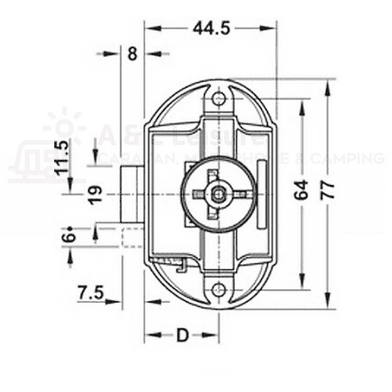 HAFELE Espagnolette Push Button Toilet Door Catch Lock - Rod Version