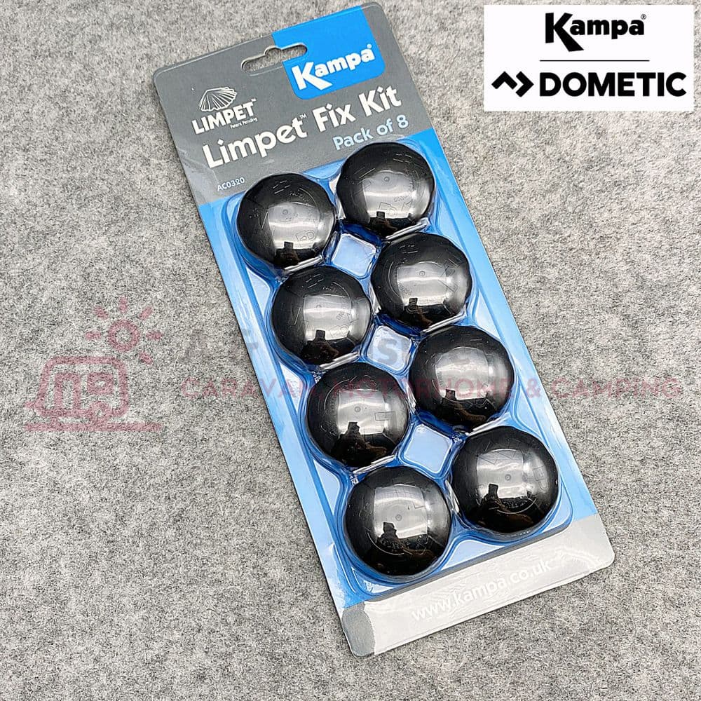 Kampa DOMETIC Awning Limpet System Fix Kit Caravan Motorhome Pack of 8 ...
