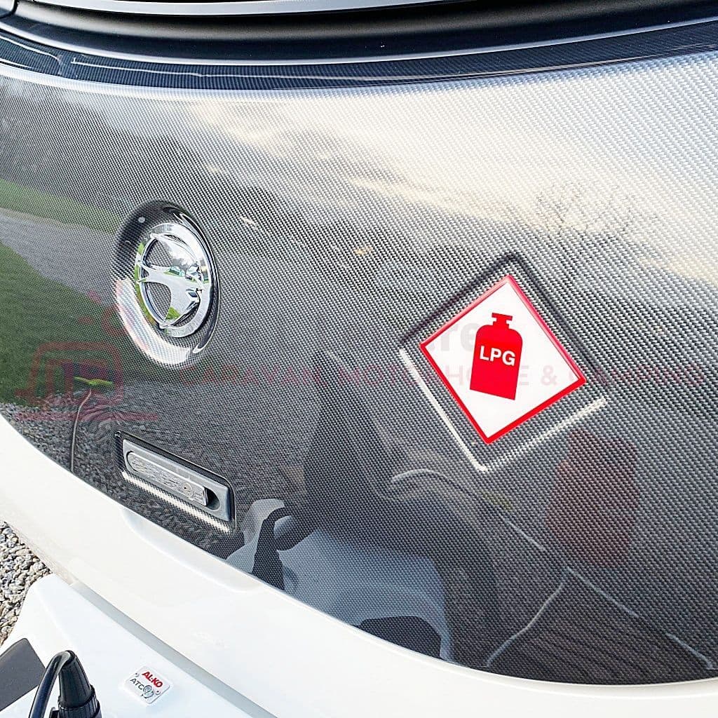 LPG Sticker Domed 3D Caravan Motorhome Camper Domed Tuffex
