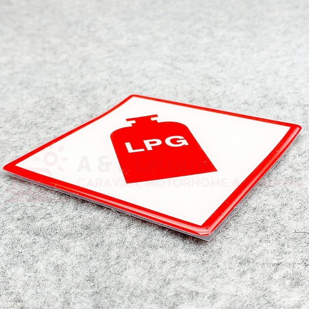 LPG Sticker Domed 3D Caravan Motorhome Camper Domed Tuffex