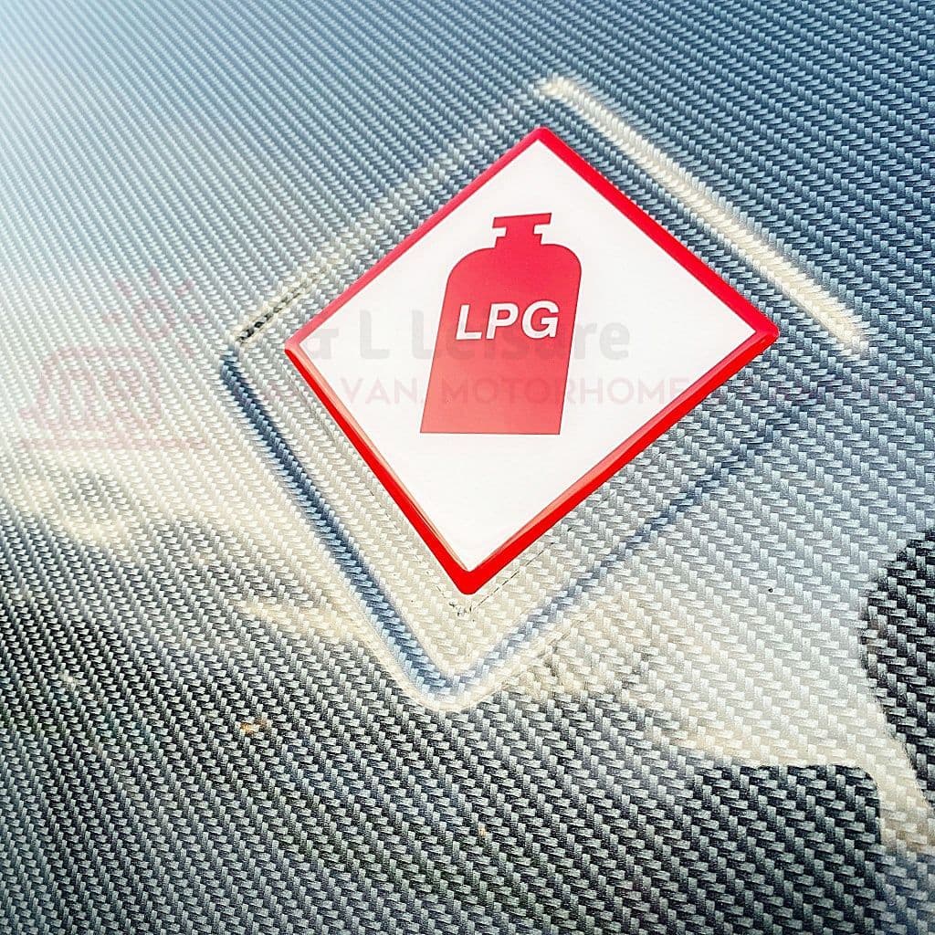 LPG Sticker Domed 3D Caravan Motorhome Camper Domed Tuffex