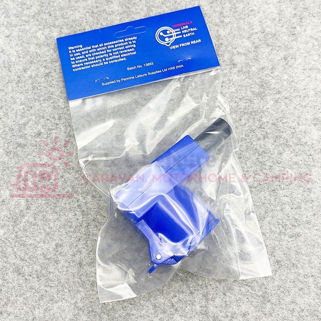 Mains Caravan Coupler 90 Degree - Angled Plug