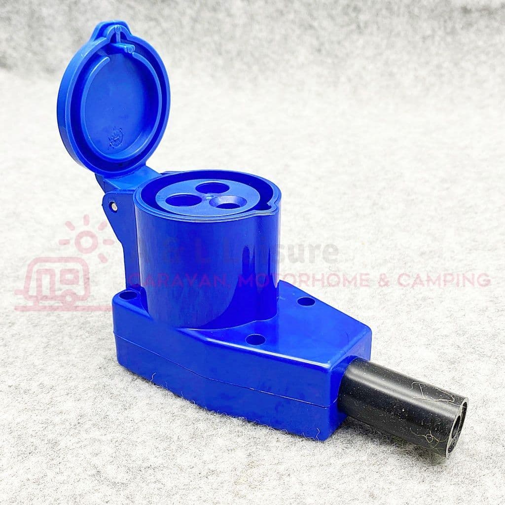 Mains Caravan Coupler 90 Degree - Angled Plug
