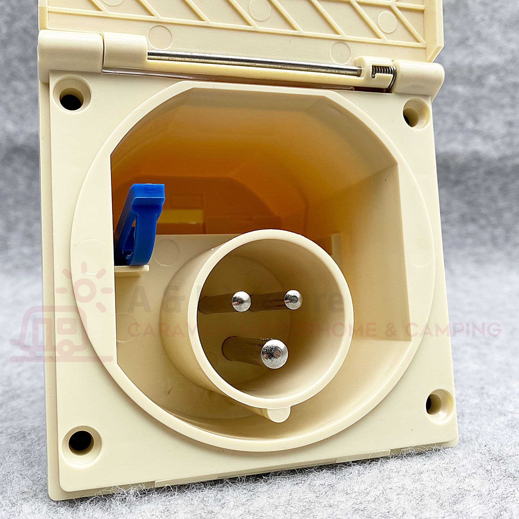 Mains Hook Up Inlet Socket- Caravan Motorhome Camper Flush Fitting ...