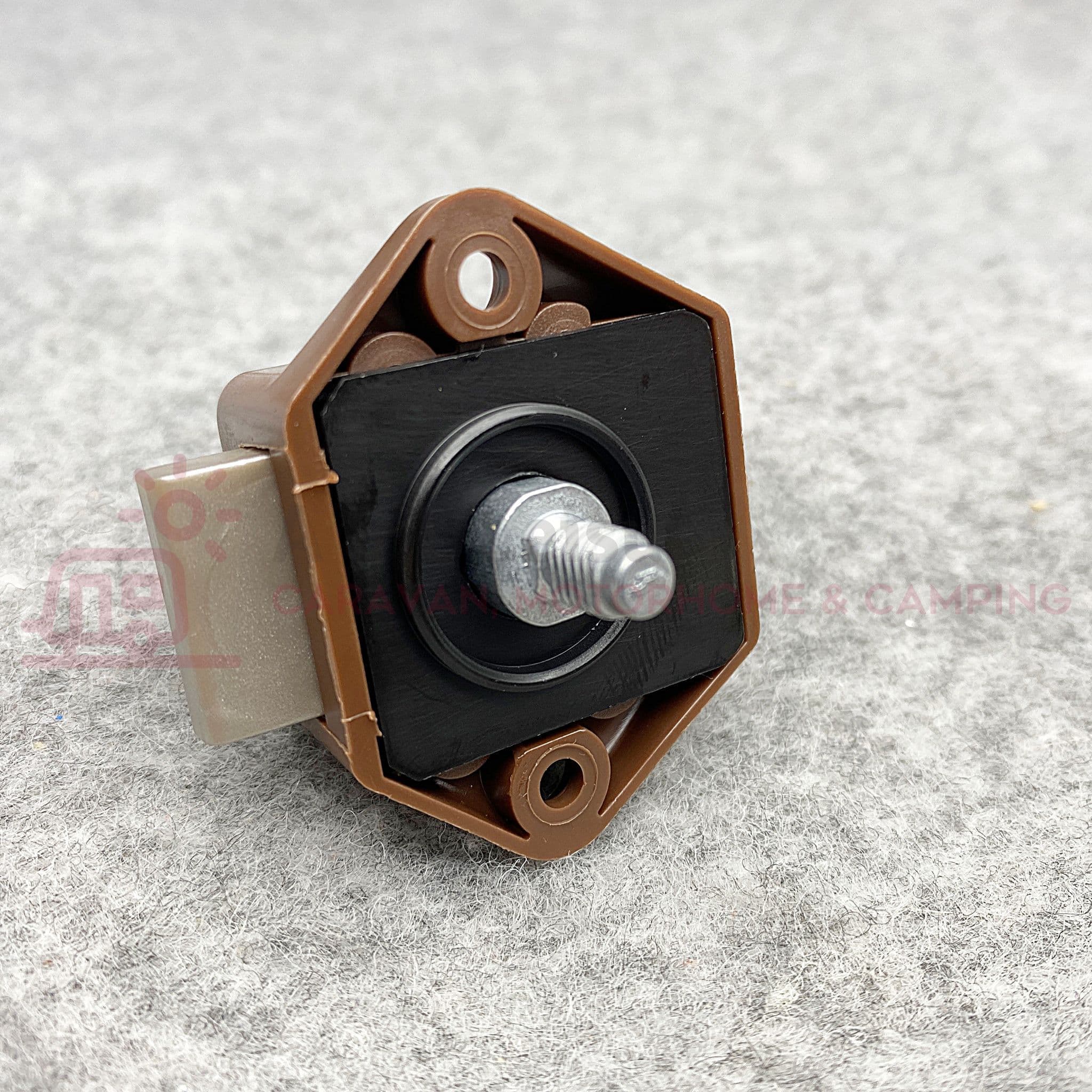 Mini NICKEL 15mm Push Button Catch Set Caravan Boat Camper Motorhome - AL110