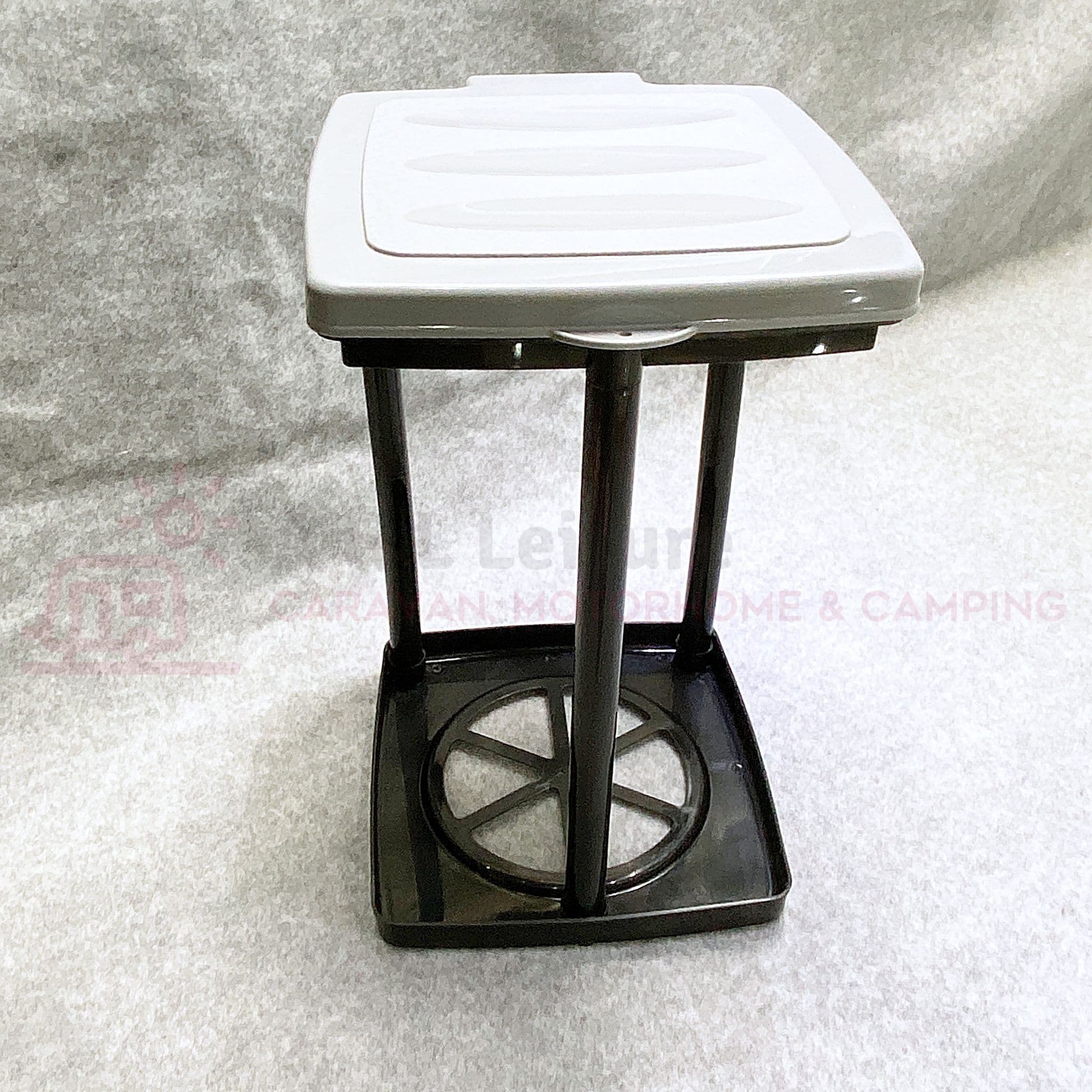 Multi Height Collapsible Eco Waste Bin & Sack Holder Black & Grey