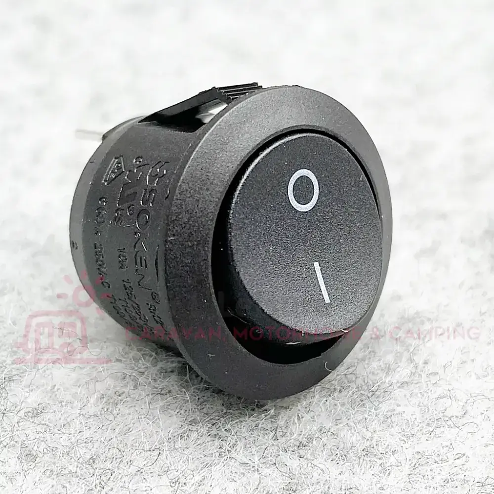 On / Off Round Rocker Switch - 12V-250v