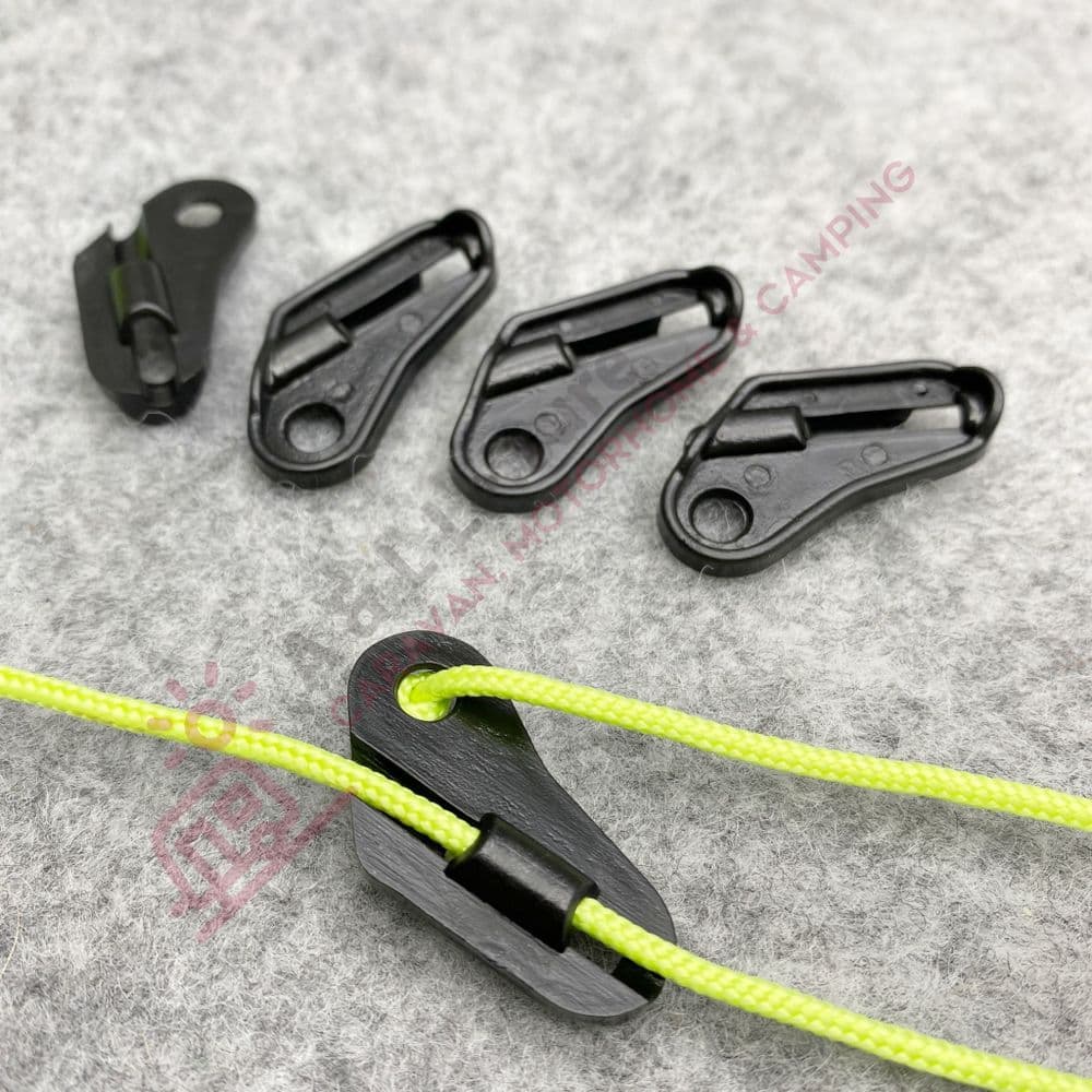 Plastic Guy Line Runners x 5 - Plastic Guy Rope Runners x 5 Awning Tent ...