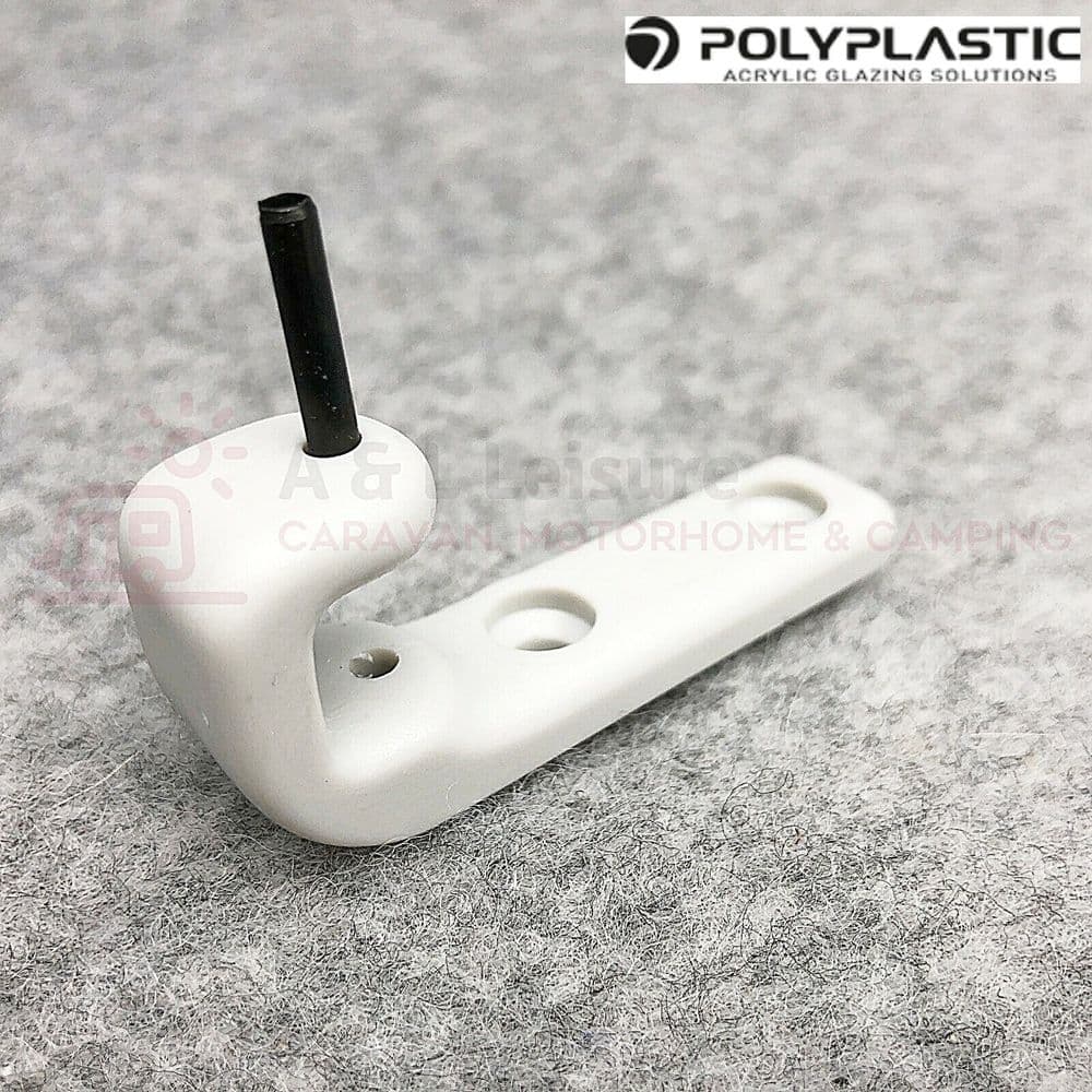 Polyplastic Window Stay Replacement Top Hinge - Grey