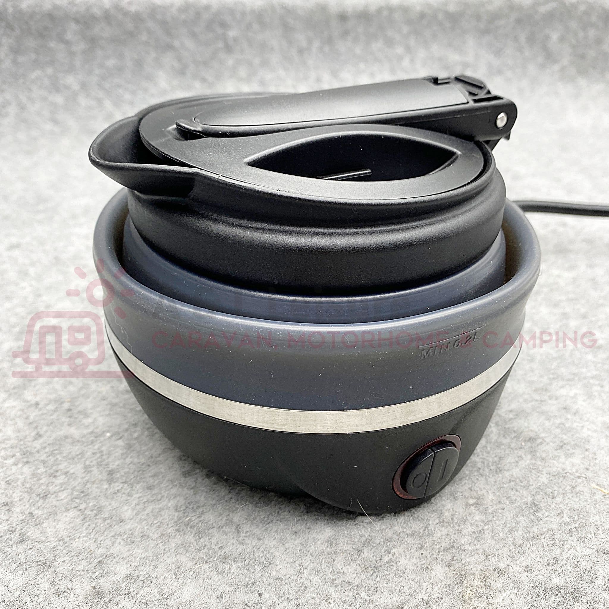 QUEST Collapsible Electric Kettle With Folding Handle Caravan Camping ...
