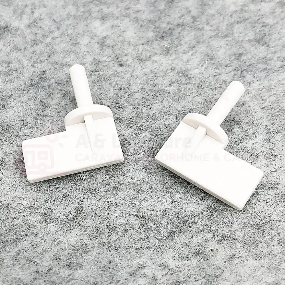 Truma Carver Water Inlet Pump Security Clips FLAGS - IVORY