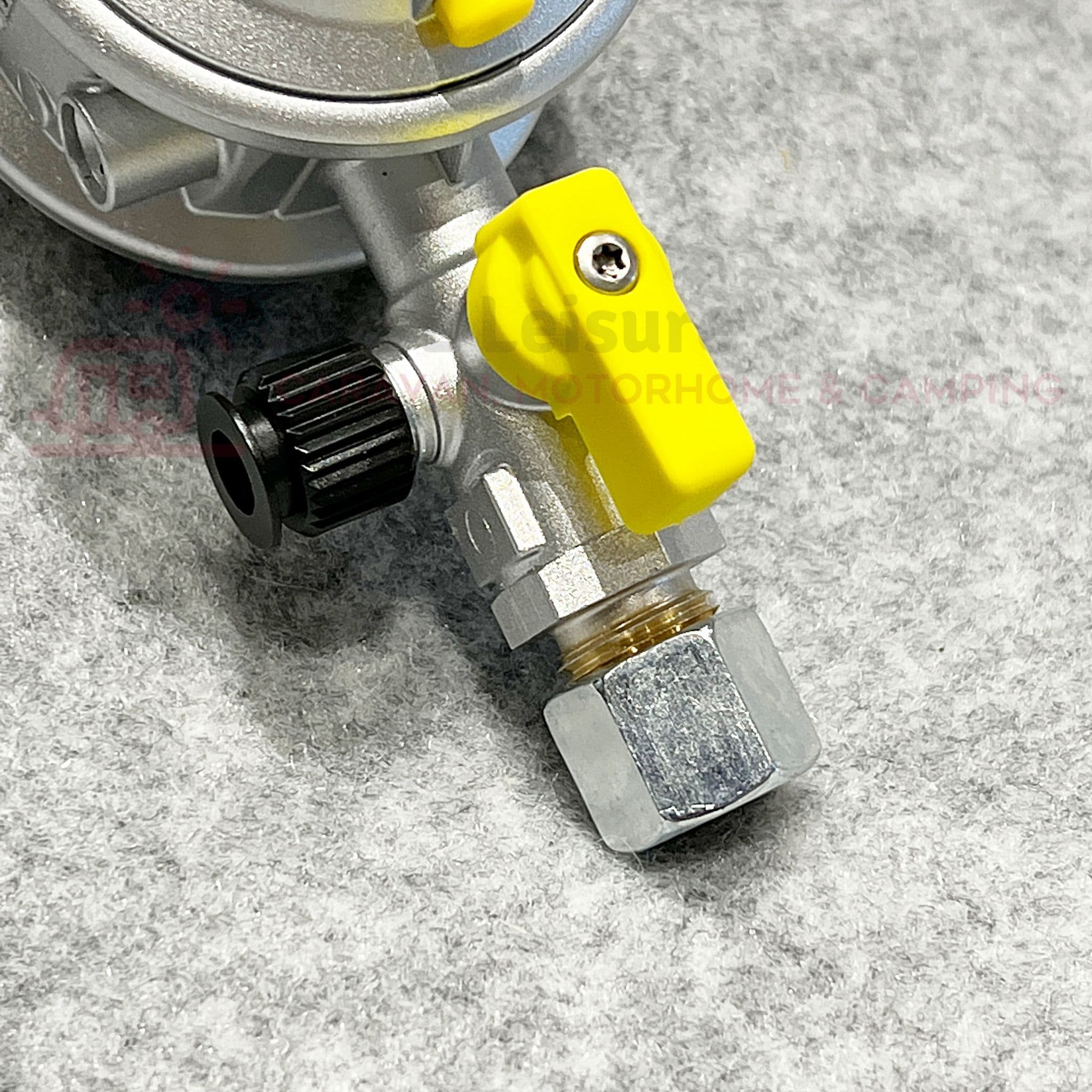 TRUMA GOK Bulkhead Regulator 10mm Outlet 30 Mb VA Switch PROPANE BUTANE ...