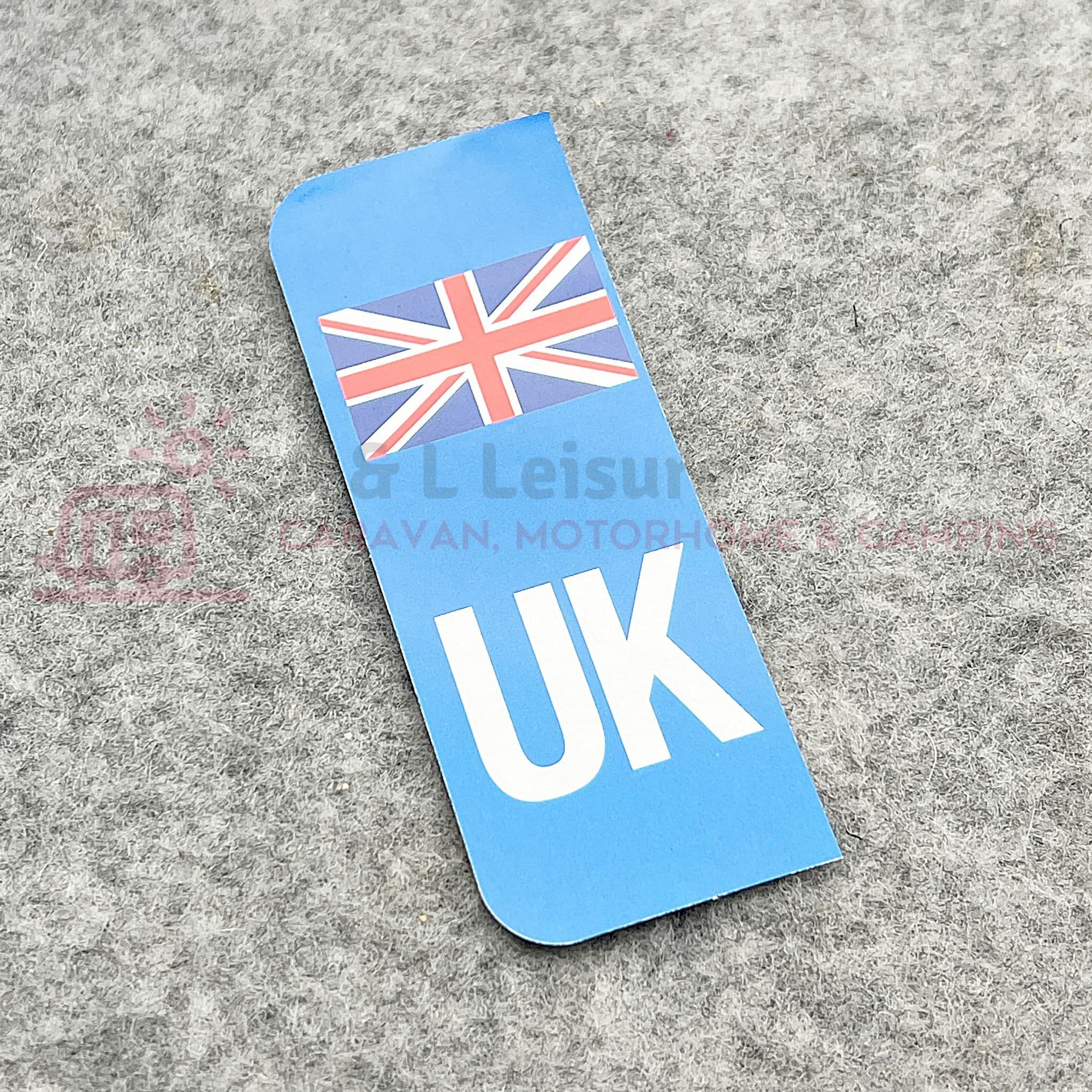 UK Car Number Plate Sticker FRONT Union Jack NO EU - AA448