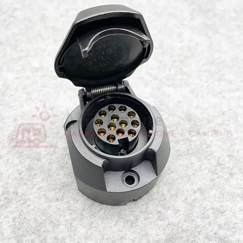 VECHLINE 13 Pin Caravan Towing Socket 12V Tow Bar Socket