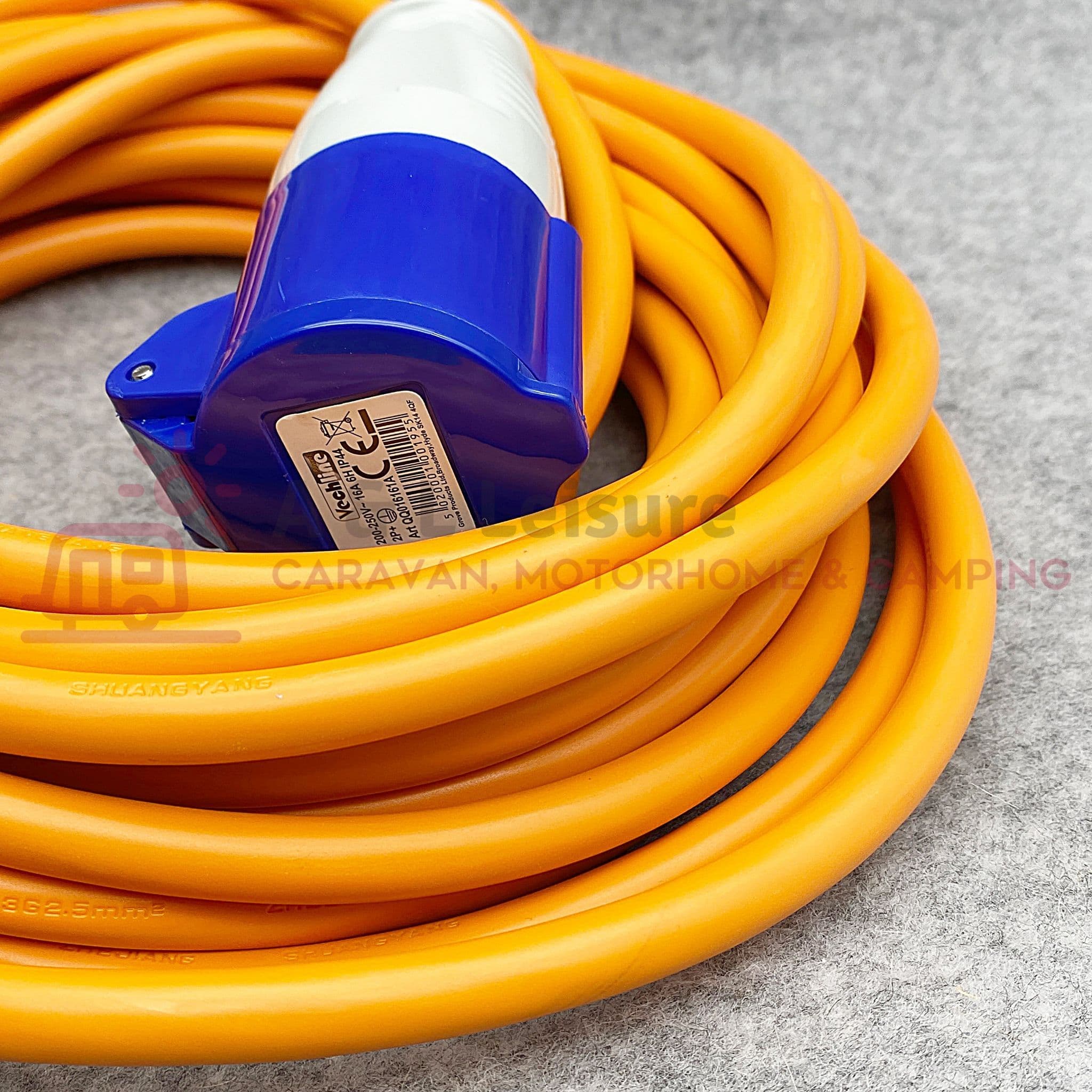 Vechline Caravan Mains Cable Lead & Carry Bag 10m Metre 2 5mm Insulated ...