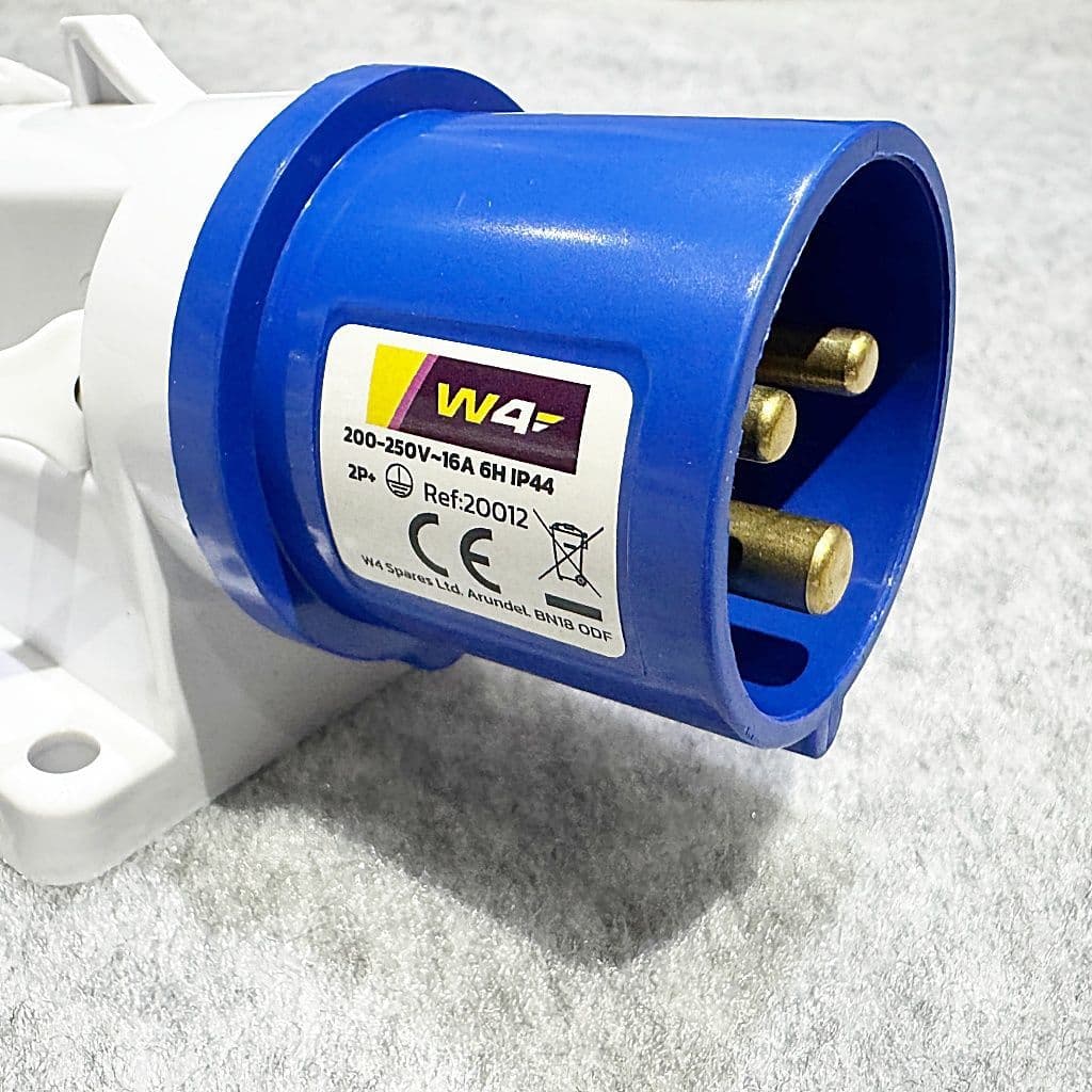 W4 Angled Mains Hook Up Socket Inlet & Cover