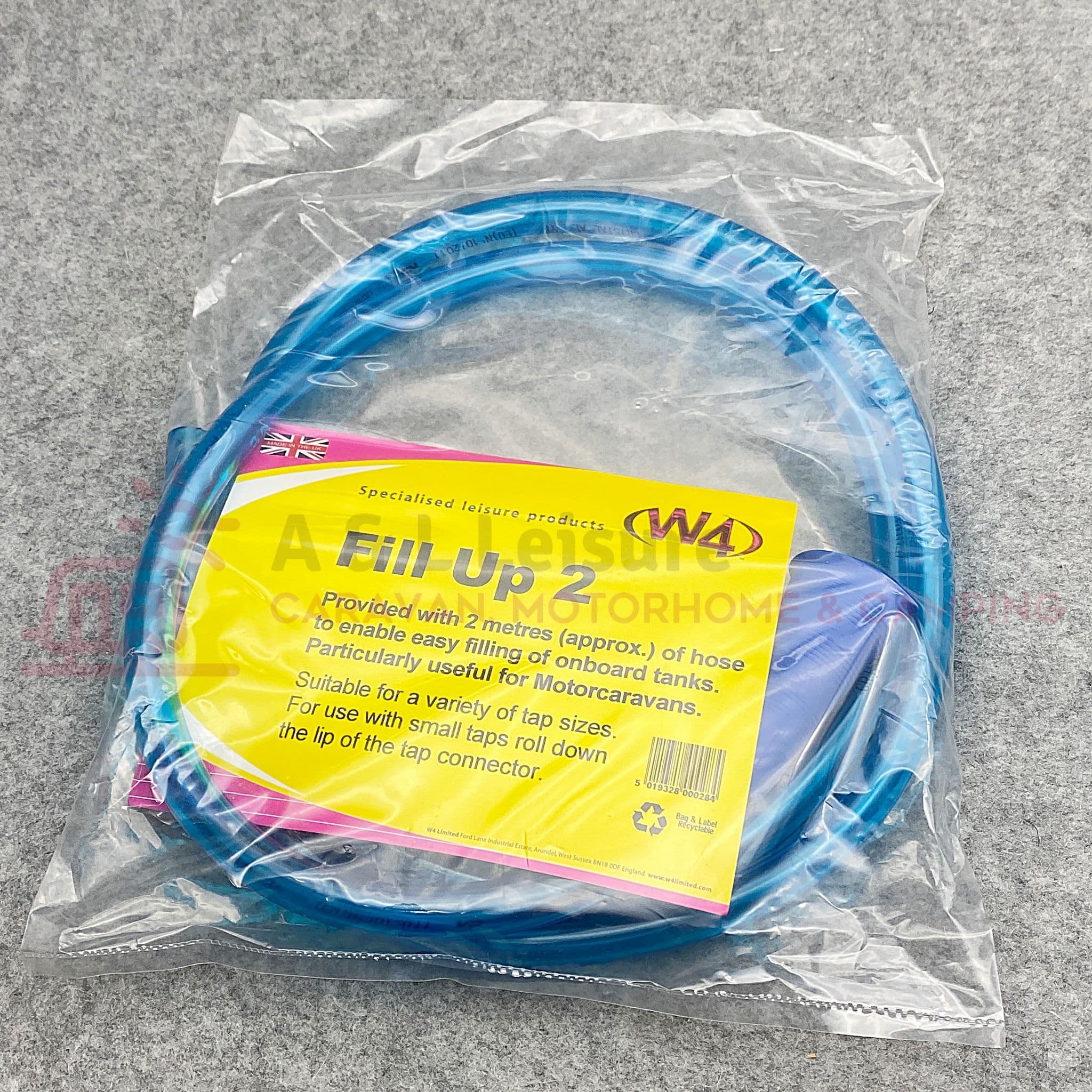 W4 Aquaroll Water Container 2 Metre Long Fill Up Tube Hose