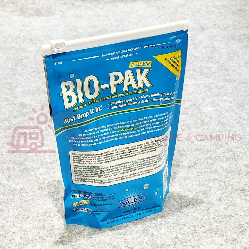 WALEX BIO-PAK Drop-in Sachets Cassette Toilet Chemical - Ocean Mist 10 ...