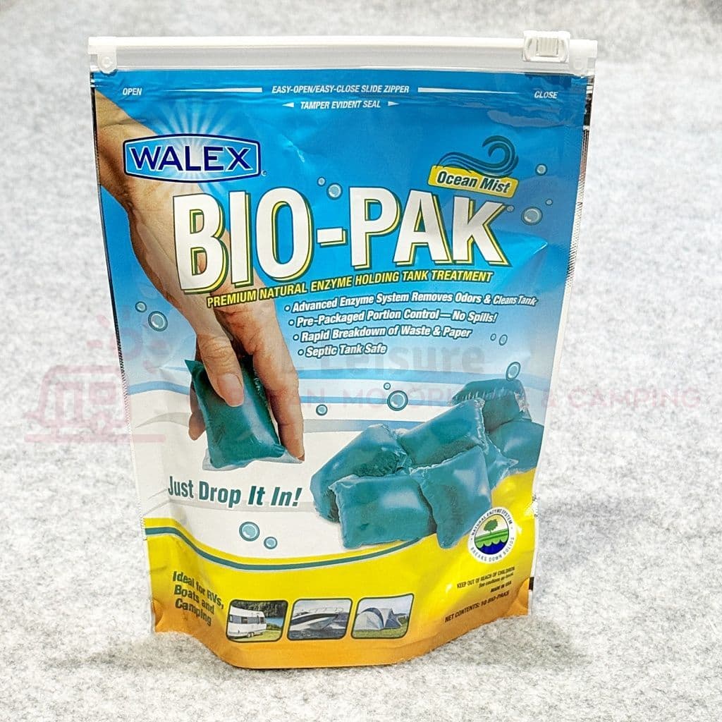 WALEX BIO-PAK Drop-in Sachets Cassette Toilet Chemical - Ocean Mist 10 ...