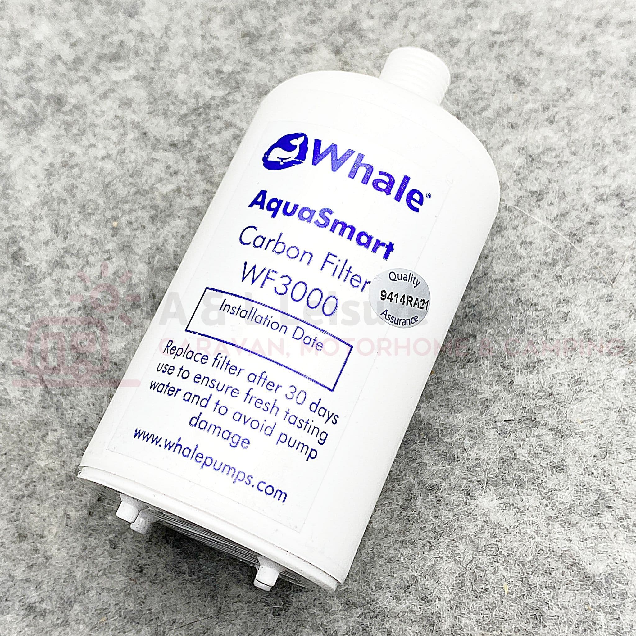 WHALE Aquasmart Replacement Carbon Water Filter Caravan Motorhome Boat ...