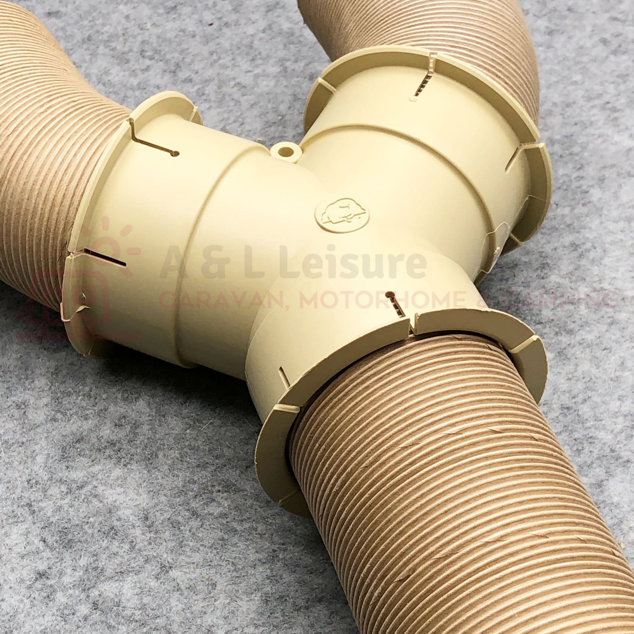 WHALE Space Heater Ducting Y Connector 65mm Air Ducting Truma Caravan ...