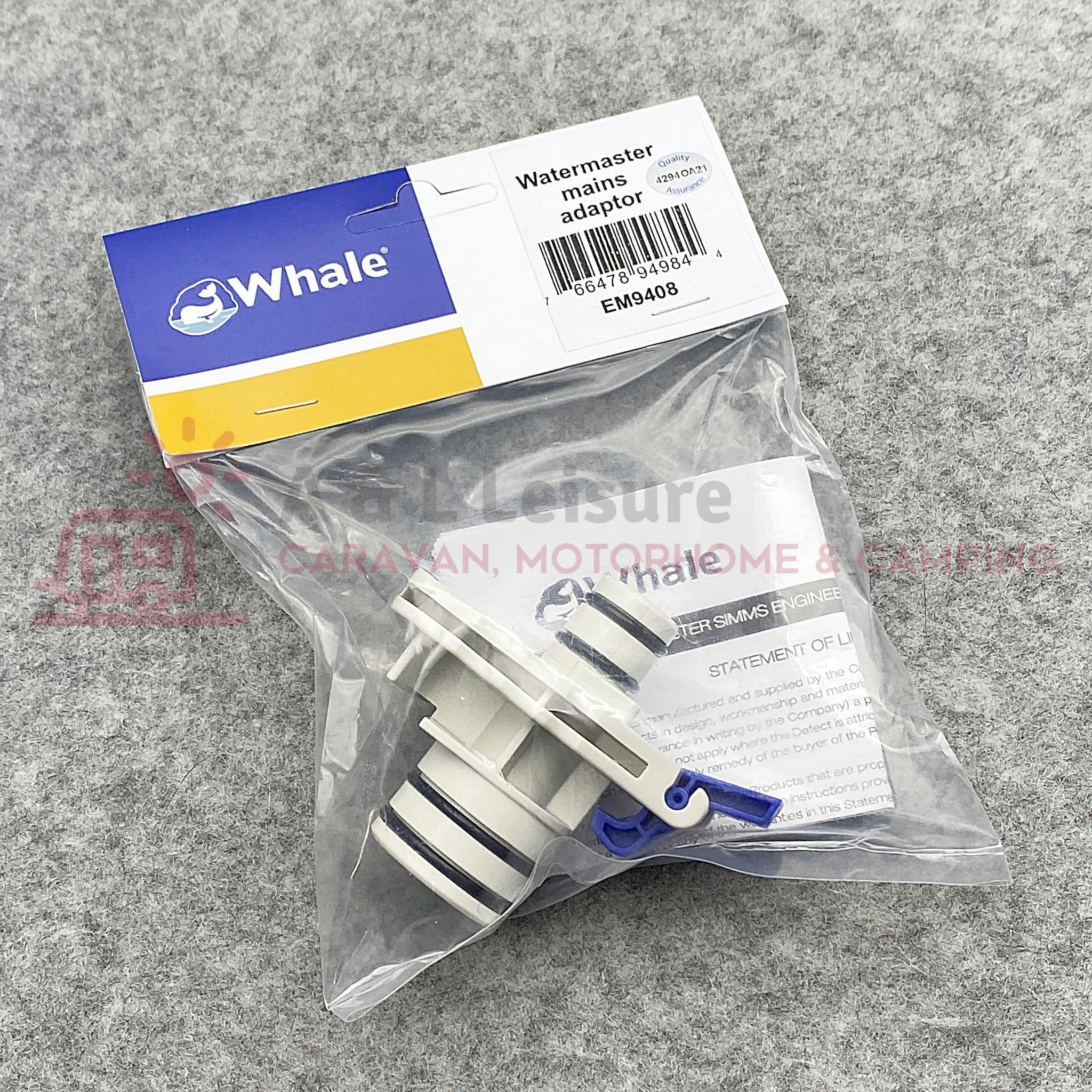 Whale Watermaster Mains Adaptor Truma Ultraflow Socket Caravan ...