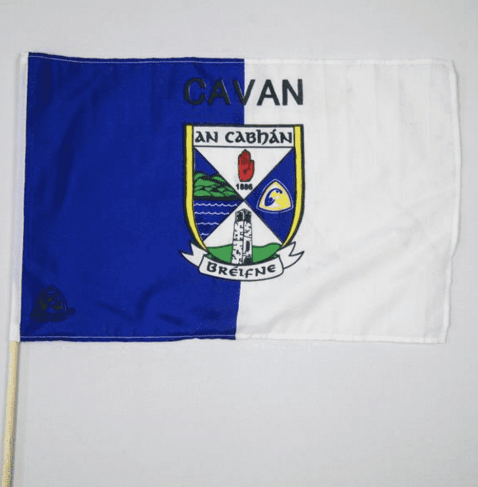 Cavan GAA Flag 12 x18 with stick