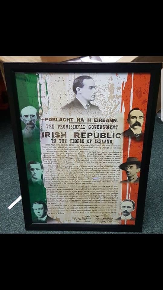 Framed 1916 Irish Republic Proclamation