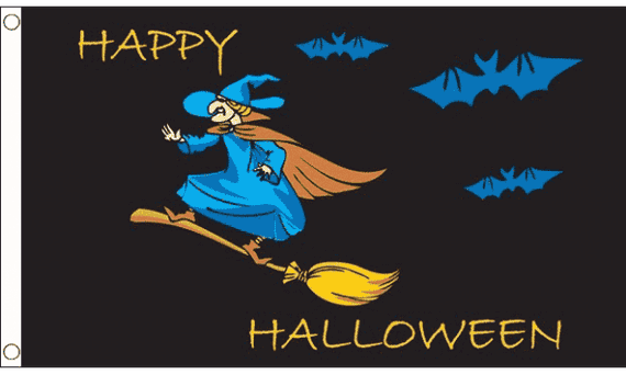 Halloween Witch Flag