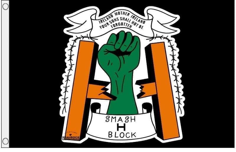 Hungerstrikers Smash The H Blocks Flag 5 x 3 FT