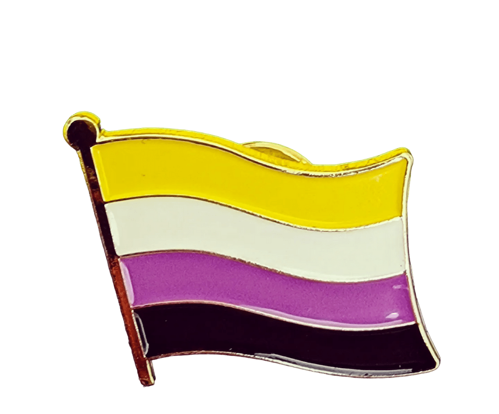 Non-Binary Flag Enamel Pin Badge