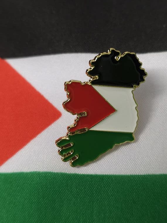 Palestine Ireland Map Badge