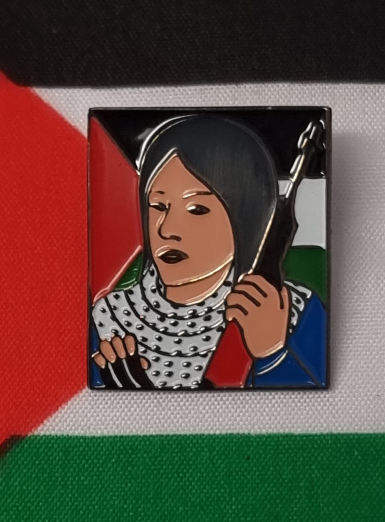 Palestine Woman Fighter Badge
