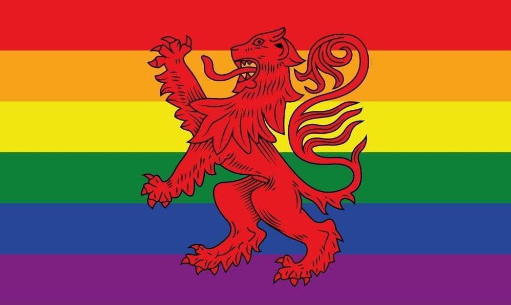 Scotland Lion Gay Pride Flag