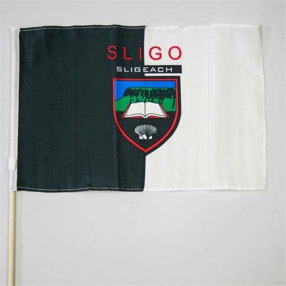 Sligo GAA Flag 18 x 12 with stick