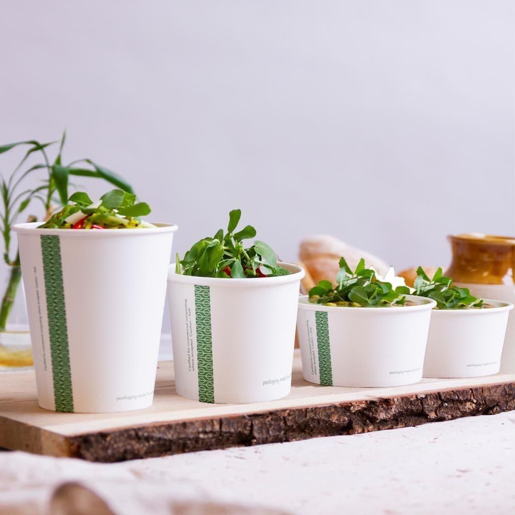 N115 Large Cardboard Biodegradable Compostable Soup Ice Cream Container ...