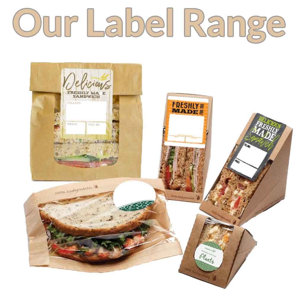 N45 Round Biodegradable Compostable Made From Plants Sticker Labels x 1000