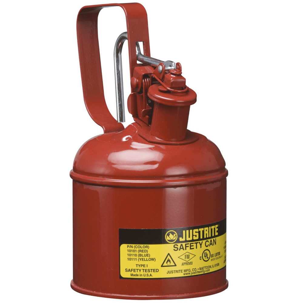 1ltr Justrite Type I Safety Can with Trigger Handle - 10101Z