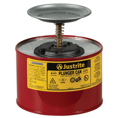 Justrite Plunger Cans