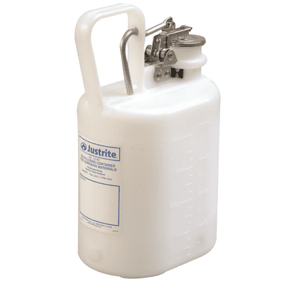 Justrite Self-Closing Containers for Non-flammable Corrosives